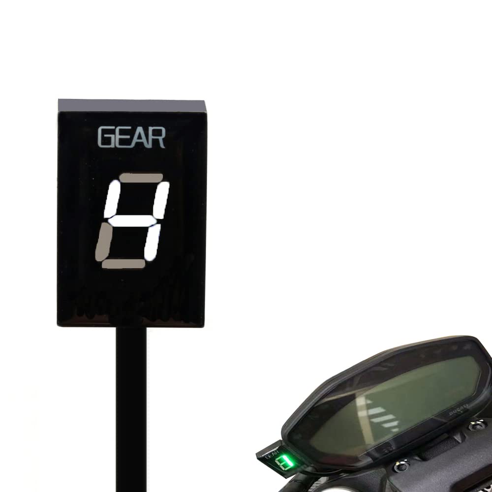 1-6 Speed LED Digital Gear Indicator Display Meter Waterproof for ...