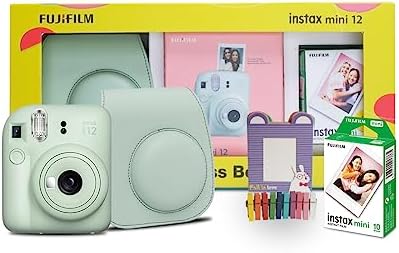 Fujifilm Instax Mini 12 Happiness Box with 40 Shots- Green : Amazon.in ...