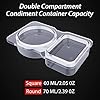 Amazon.com: Double Compartment Condiment Containers with Lids, 2025 New ...