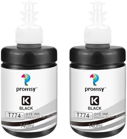 proffisy Ink Refill dye Ink for Epson T7741 T774 Black Ink Bottle ...