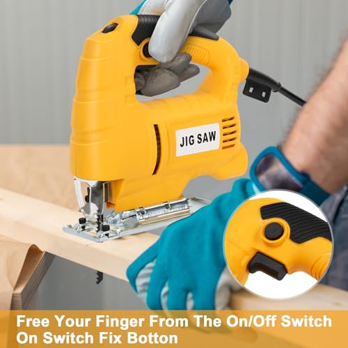 RFEGJVII Corded Electric Jig Saw Tool Kit, Jigsaw Tool Corded Electric ...
