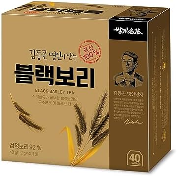 Amazon.com : Ssanggye Black Barley Tea 1.2g x 40 Tea Bags, Premium ...