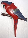 ・ブランド:D-Art Collection・製造元:D-Art collection・モデル:BWW 1403・製造元/メーカー部品番号:BWW 1403・Iron Red Parrot Wall Decor・Material: Meta...