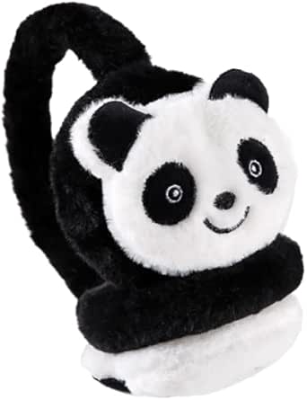 Amazon.com: Cute Panda Winter Ear muffs for Women Girls Soft Faux Fur ...