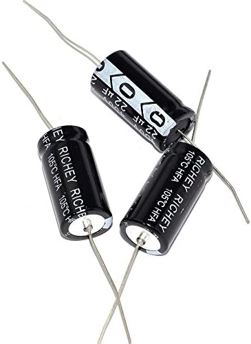 Cary 5pcs 450v 22uf 105c Long Copper Leads Axial Electrolytic Film Capacitor Audio Amps: Amazon ...