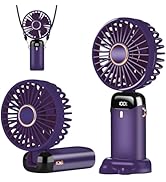 Amazon.com: Portable Handheld Fan, Type-C Rechargeable, 4000mAh Battery ...