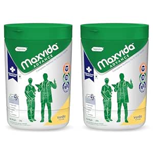 Maxvida Advance Complete Nutrition for enteral Feeds Jar -400g (Vanilla ...