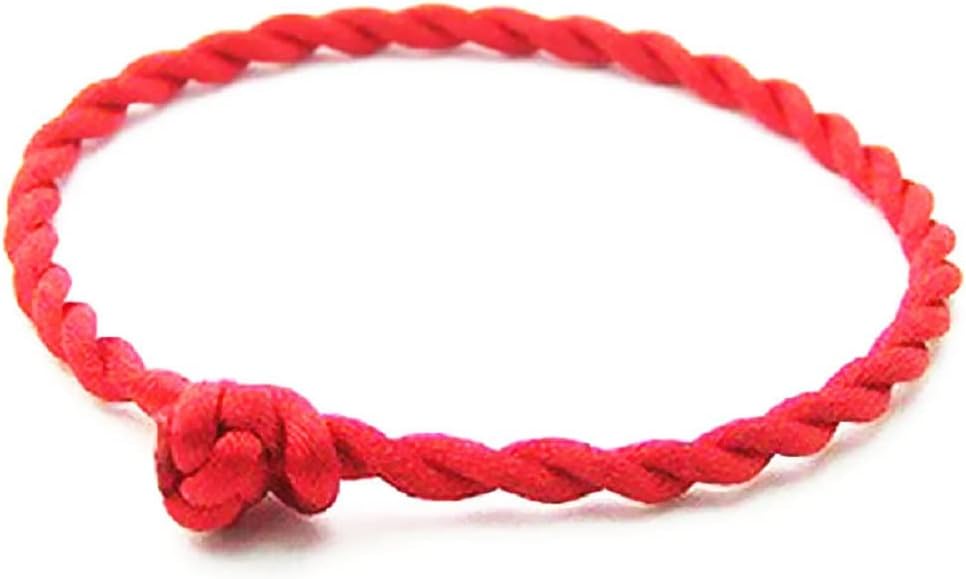 Amazon.com: LRGKMCWTOB 10 Pcs Red Bracelet Protection Good Luck Red ...