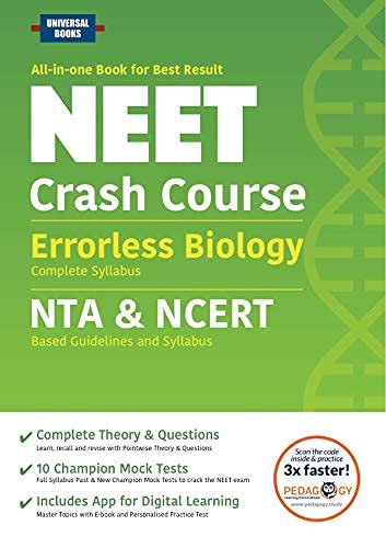 Buy Errorless Biology Crash Course NEET - NTA & NCERT Book Online at ...