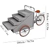 Amazon.com: WTTTTW Mobile Tricyle Vending Cart Trike Tricycle Cart ...