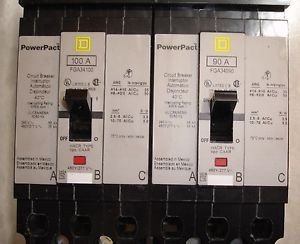 Square D Powerpact Choice of one FGA34090 or FGA34100 Circuit Breaker ...