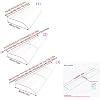 Clear Door Awning Front Door Canopy Outdoor Awning Window Rain Shelter ...