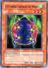 Amazon.com: Yu-Gi-Oh! - 4-Starred Ladybug of Doom (DB1-EN198) - Dark ...