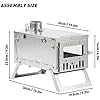 Amazon.com: POMOLY Camping Wood Stove Titanium Stove, Ti Mini 0.6 ...