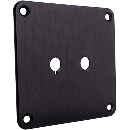 Snapklik.com : SBPP-BK Binding Post Plate Black Anodized