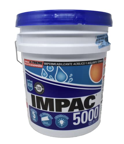 IMPAC 5000 Impermeabilizante Fibratado 5 Años 19 Litros : Amazon.com.mx ...
