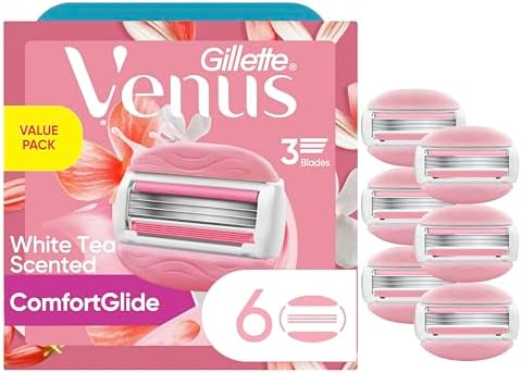 Amazon.com: Gillette Venus ComfortGlide White Tea Women's Razor Blades ...