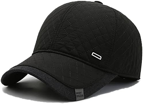 FASHIXD Winter Baseball Cap Men's Winter Hats with Earflaps Cold ...