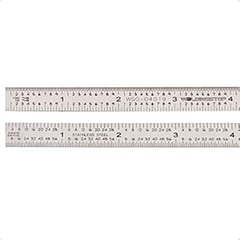 Amazon.com: 6 in Machinist Ruler Scale 5R 10ths 1/100 1/32 1/64 ...