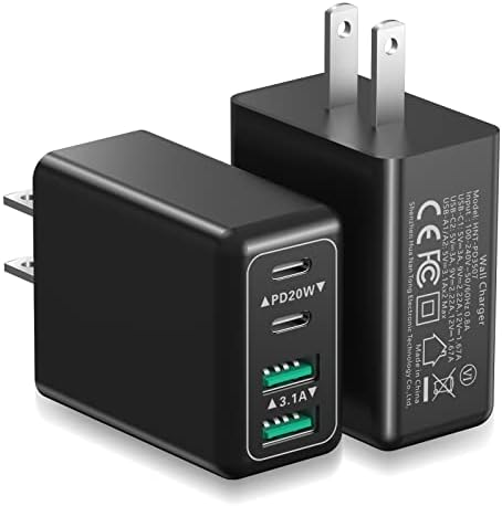 Amazon.com: USB C Wall Charger Multiport, Costyle 40W 4-Port Fast ...