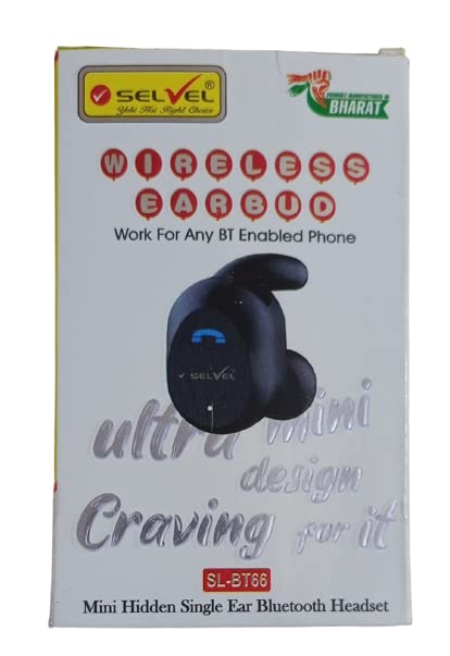 Selvel Wireless Single Ear Earbud with Mic to Support Hands-Free ...