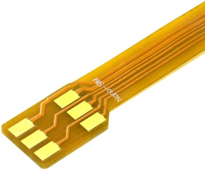 cablecc Kit Micro SIM a Nano SIM Extensión macho a hembra Extensor de cable plano suave FPC 3 ...
