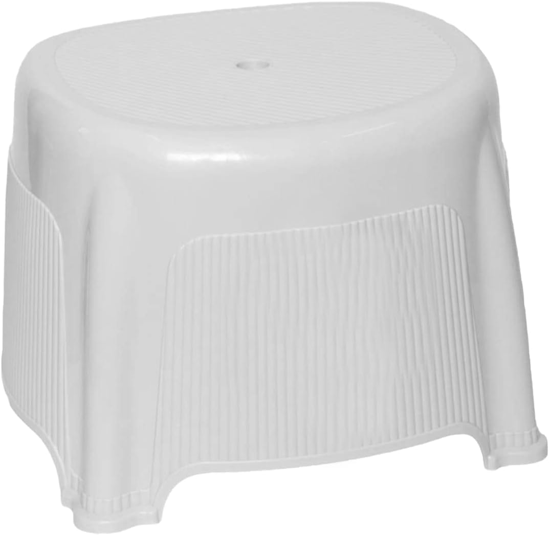 Whitefurze Stool, Plastic, Cream, 40 cm : Amazon.co.uk: Home & Kitchen