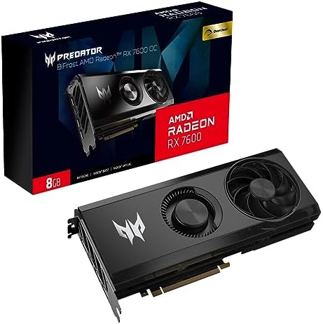 Acer Radeon RX 7600 Predator BiFrost OC 8GB GDDR6 Graphics Card: Amazon ...