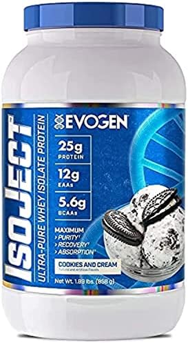 Amazon.com: Evogen Isoject Cookies & Cream, Whey Isolate Loaded with ...