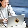 Amazon.com: Gold Bitcoin Sticker - BTC Coin Crypto Stickers for Car ...