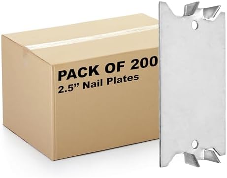 Fyjbnh 50-Pack Nail Plates for Studs - Steel Safety Plates to Protect ...