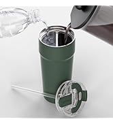 Amazon.com | Splitflask 2-in-1 Hot & Cold Vacuum Insulated 30oz Tumbler, Stainless Steel, Dual ...