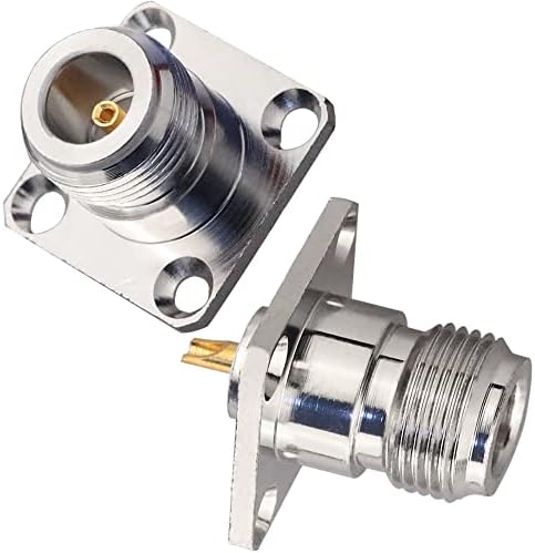 Amazon.com: TUOLNK N Female 4 Hole Panel Mount Connector N Female Jack ...