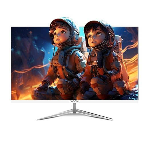 iVOOMi 24" (60.45 cm) Ultra Slim Flat FHD Monitor for PC with Built-in ...