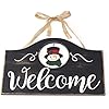 Amazon.com: The Lakeside Collection Wall Hanging Welcome Sign with 6 ...