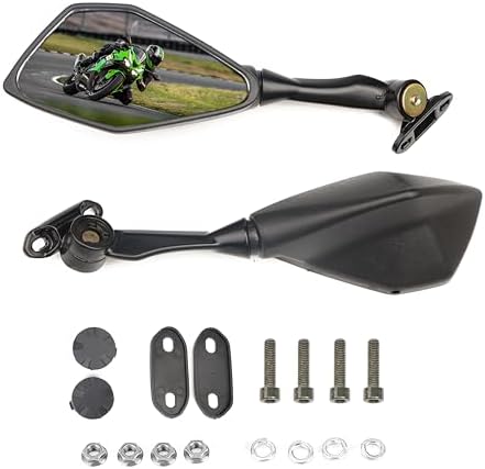 Letgoing Motorcycle Mirrors 360° Rotatable Motorbike Rear View Side ...