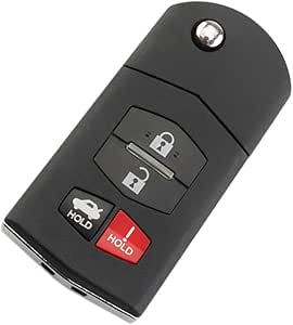 Amazon.com: Key Fob Cover Replacement 4 Buttons Key Fob Remote Control Shell Case- Compatible ...