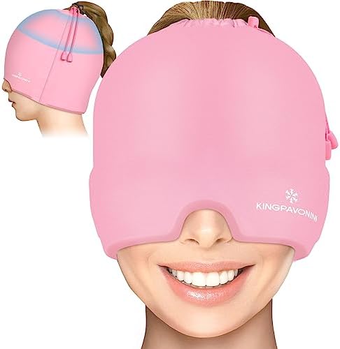 Amazon.com: Gel Ice Migraine Headache Relief Cap, Adjustable Headache ...