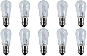 CEC Industries #6S6 24V Bulbs, 24 V, 6 W, E12 Base, S-6 Shape (Box of ...