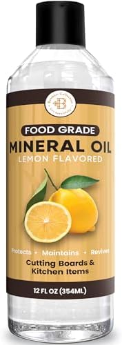 Amazon.com: Mineral Oil for Wood Cutting Board - 12 oz Food Grade Wood Oil, Cutting Board Oil ...