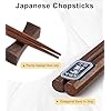 Amazon.com: LOROTOCO 50 Pairs Japanese Wooden Chopsticks Reusable ...