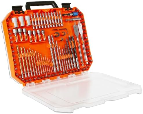 VonHaus 246-Piece Drill and Drive Bit Set with Titanium Coated HSS Bits ...