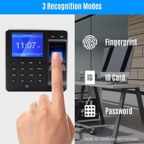 Jalzdieod Access Control Attendance Machine Fingerprint/Password/ID ...