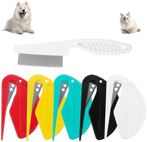 Amazon.com: 6 Pcs Pet Multifunctional Knotting Comb for Dogs, Cats ...
