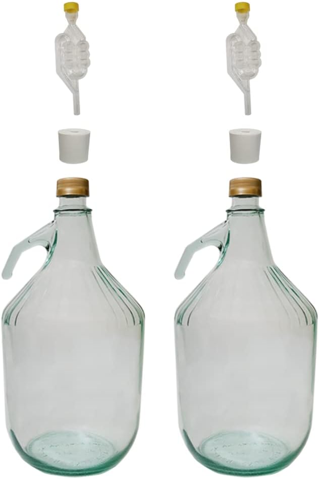 VinClasse 5 Litre Clear Wine Making Bucket with Airlock & LCD Temp ...