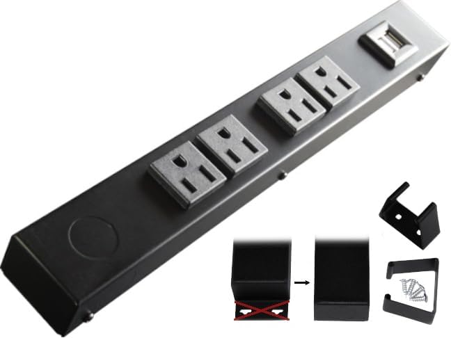 Amazon.com: 12" Hardwired Power Strip (NO Power Cord), 4 Horizontal ...