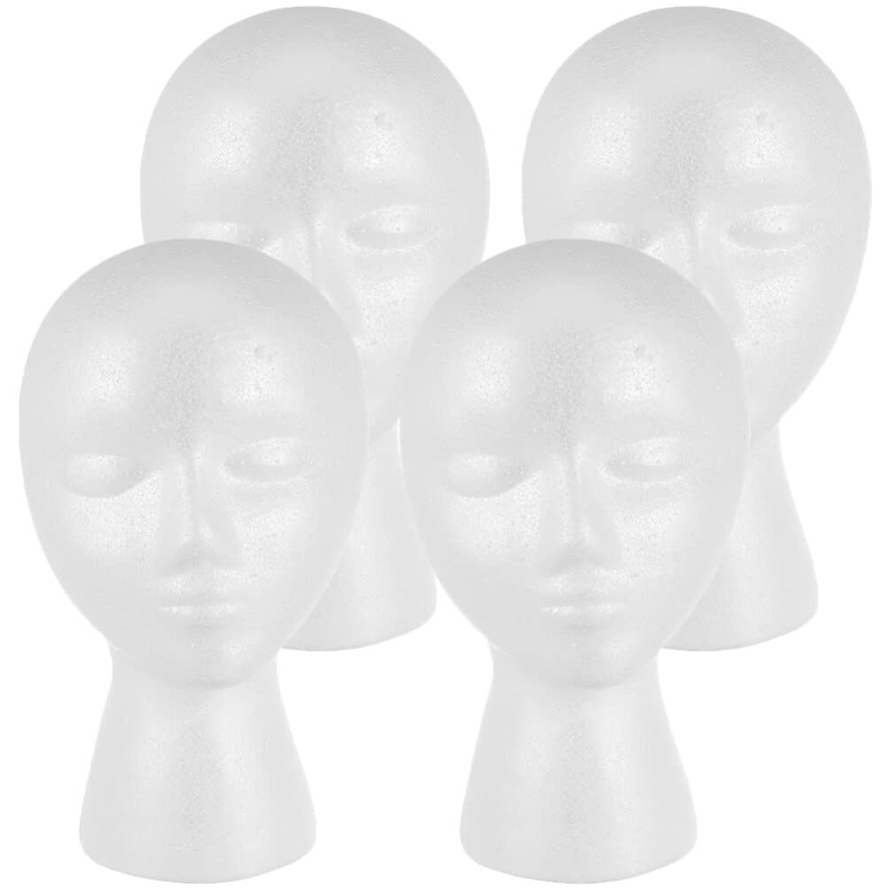 Amazon.com: CALLARON 4pcs Foam Wig Heads Mannequin Wig Head Wig Display ...
