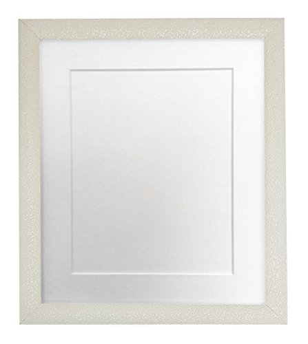 FRAMES BY POST Glitz Cream Picture Photo Frame with White Mount 14 x 11 ...