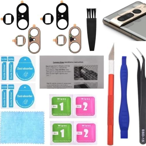 2 x PHONSUN Rear Back Camera Lens Glass Replacement for Google Pixel 7 ...