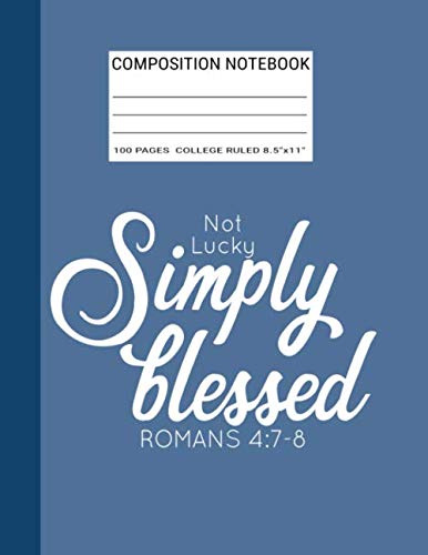 Amazon.com: Simply Blessed Composition Notebook: Blessed Notebook Not ...